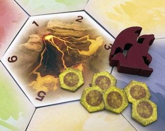 Catan Volcano Tile - Etsy