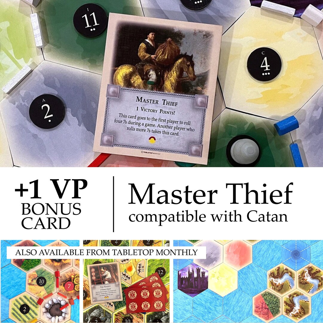 Master Thief Card Compatible With Catan's Settlers of Catan 5th Edition ...