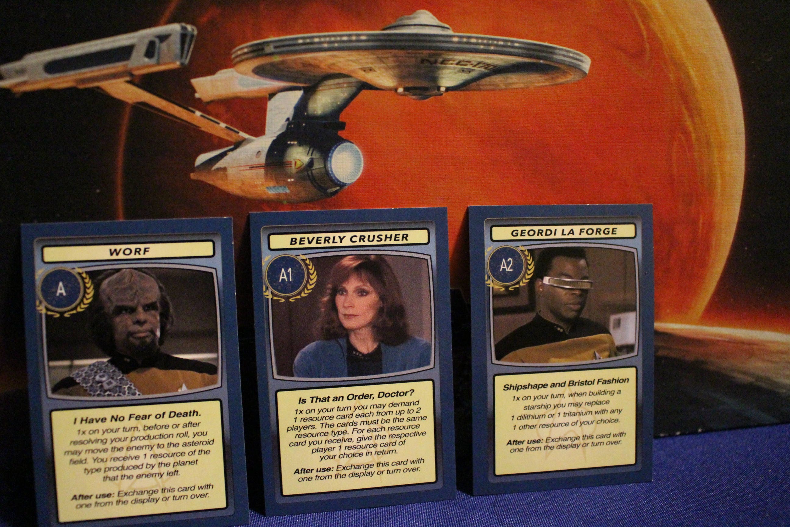 Star Trek TNG Character Cards Unofficial the Next Generation - Etsy