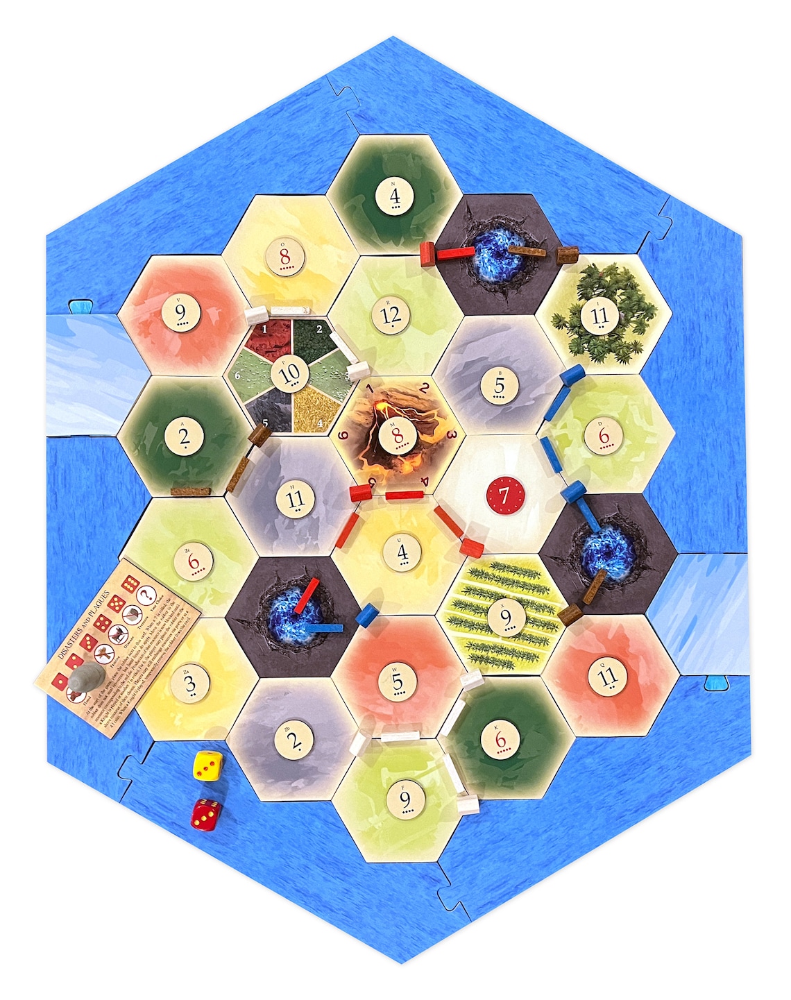 Replacement Number Tokens With Alphabet and Roll Chance - Etsy