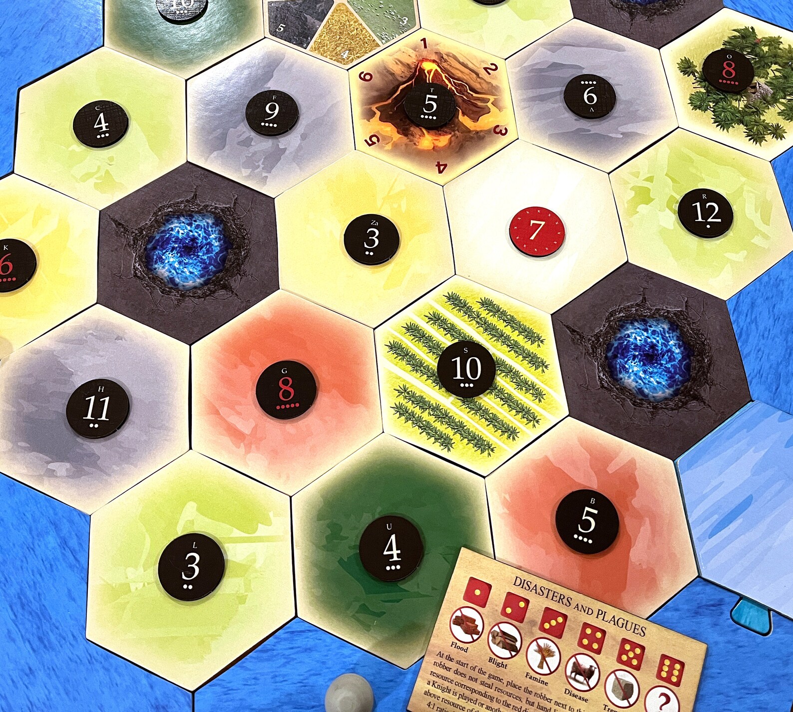 Dark Mode Replacement Number Tokens With Alphabet and Roll - Etsy