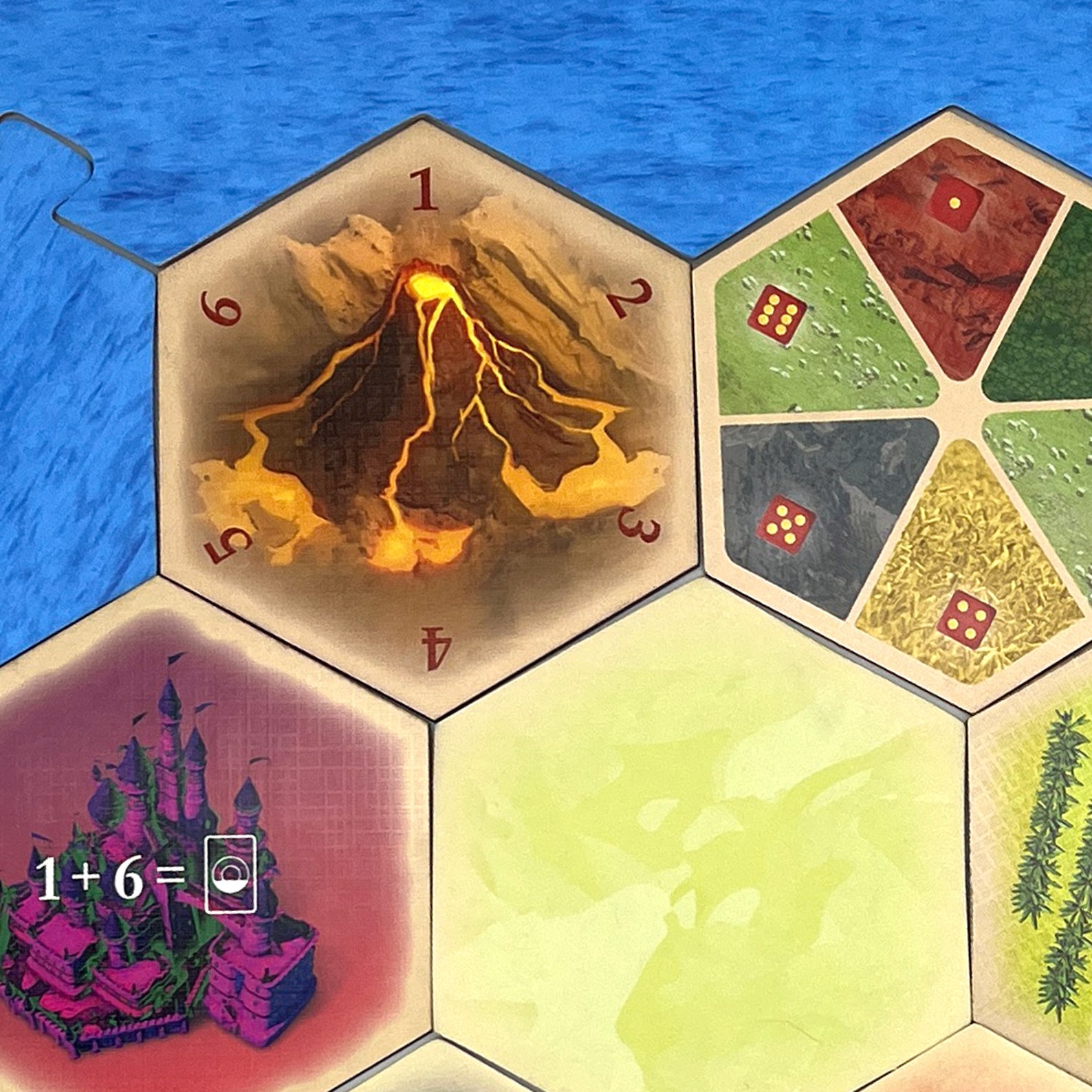TTM Printable Volcano Hex Compatible With Catan's Settlers of Catan ...