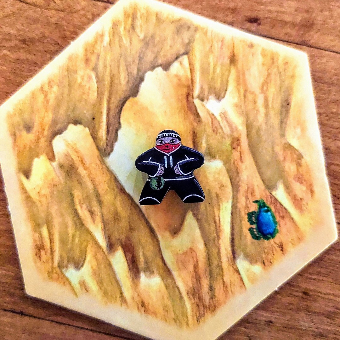 TTM Wooden Robber Meeple Compatible With Catan's Settlers of Catan ...