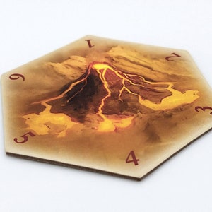 Volcano Scenario Hex Compatible With Catan's Settlers of Catan ...
