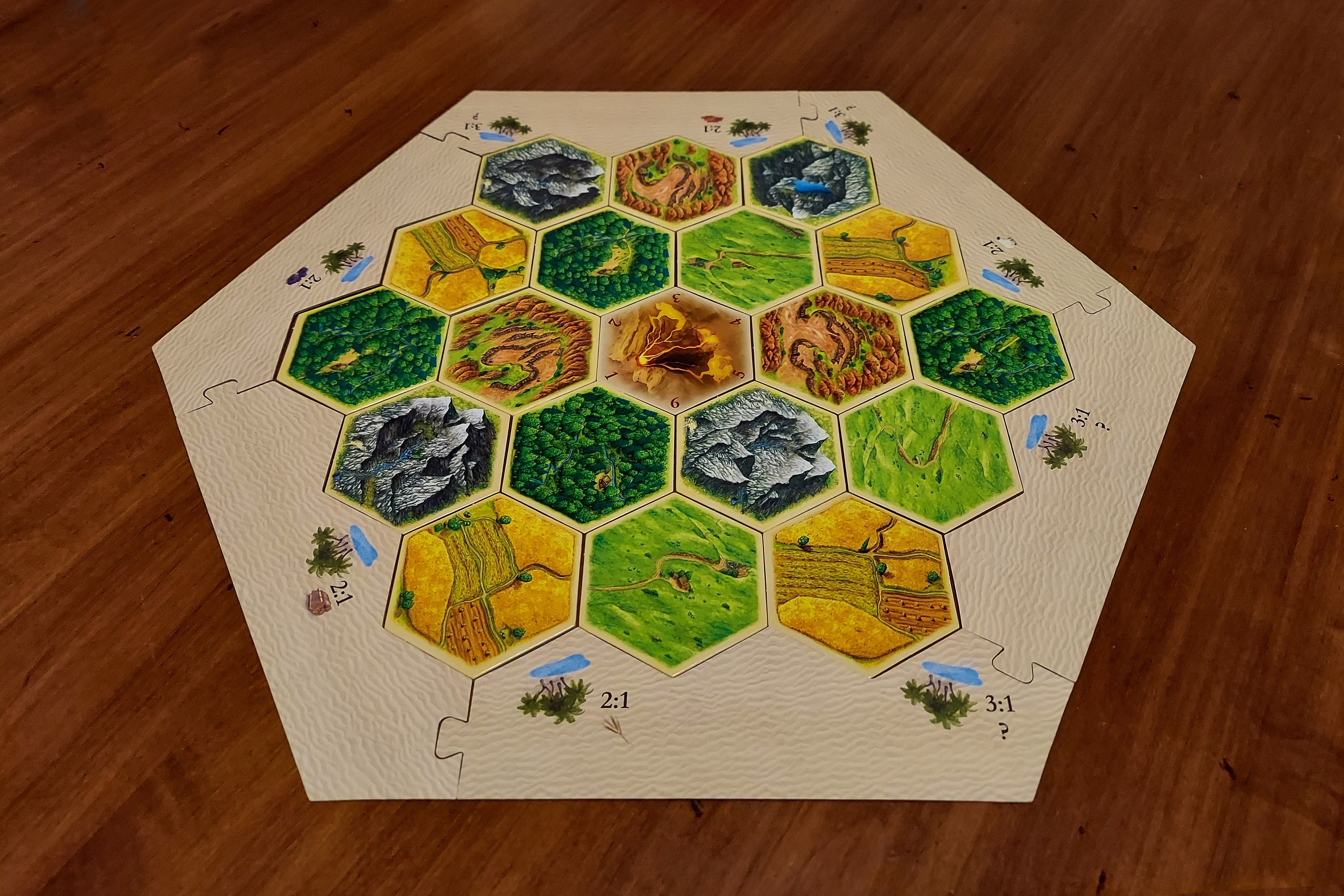 TTM Printable Volcano Hex Compatible With Catan's Settlers - Etsy