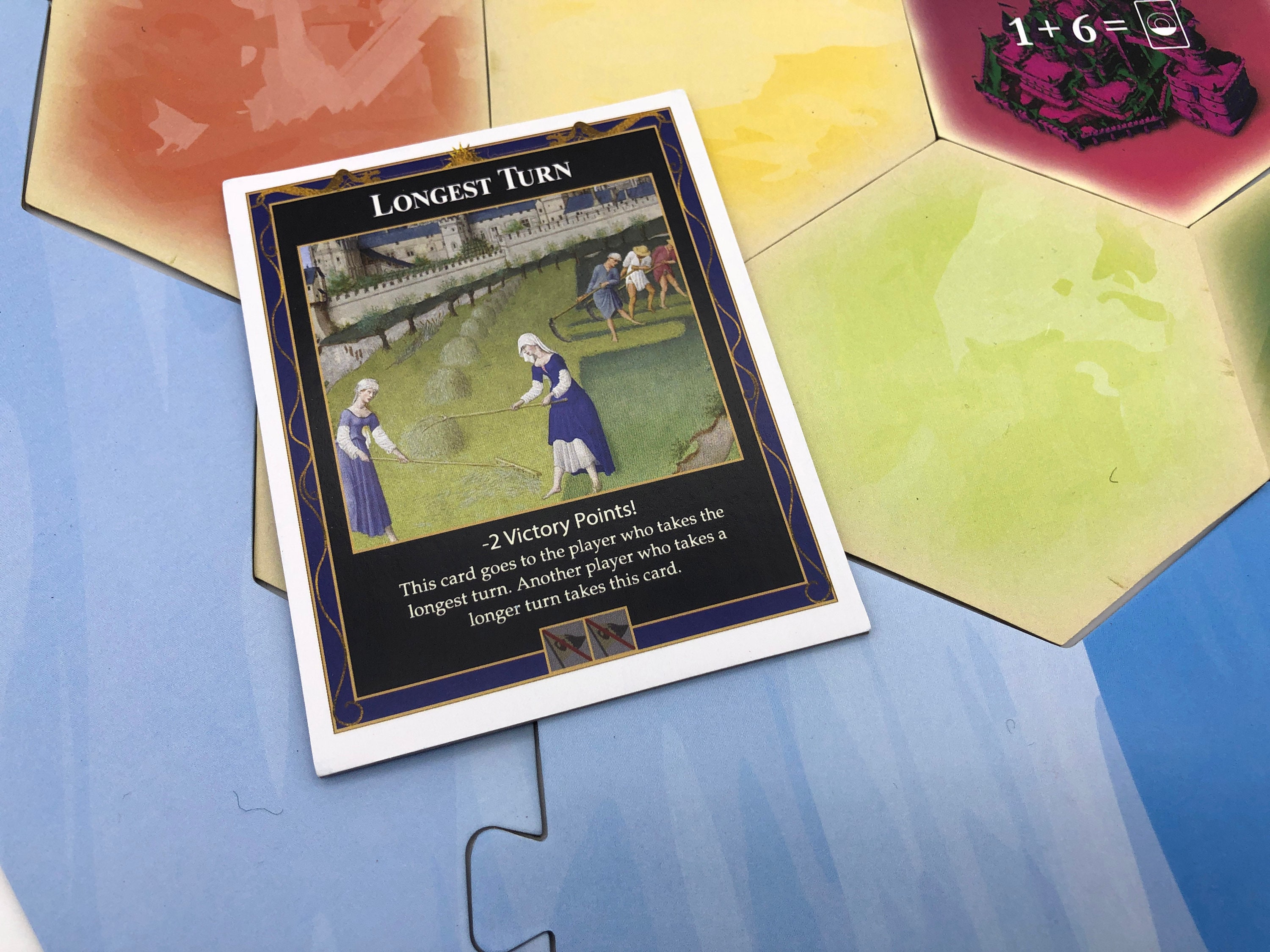 TTM Longest Turn Game Card Compatible With Catan's Settlers of Catan ...
