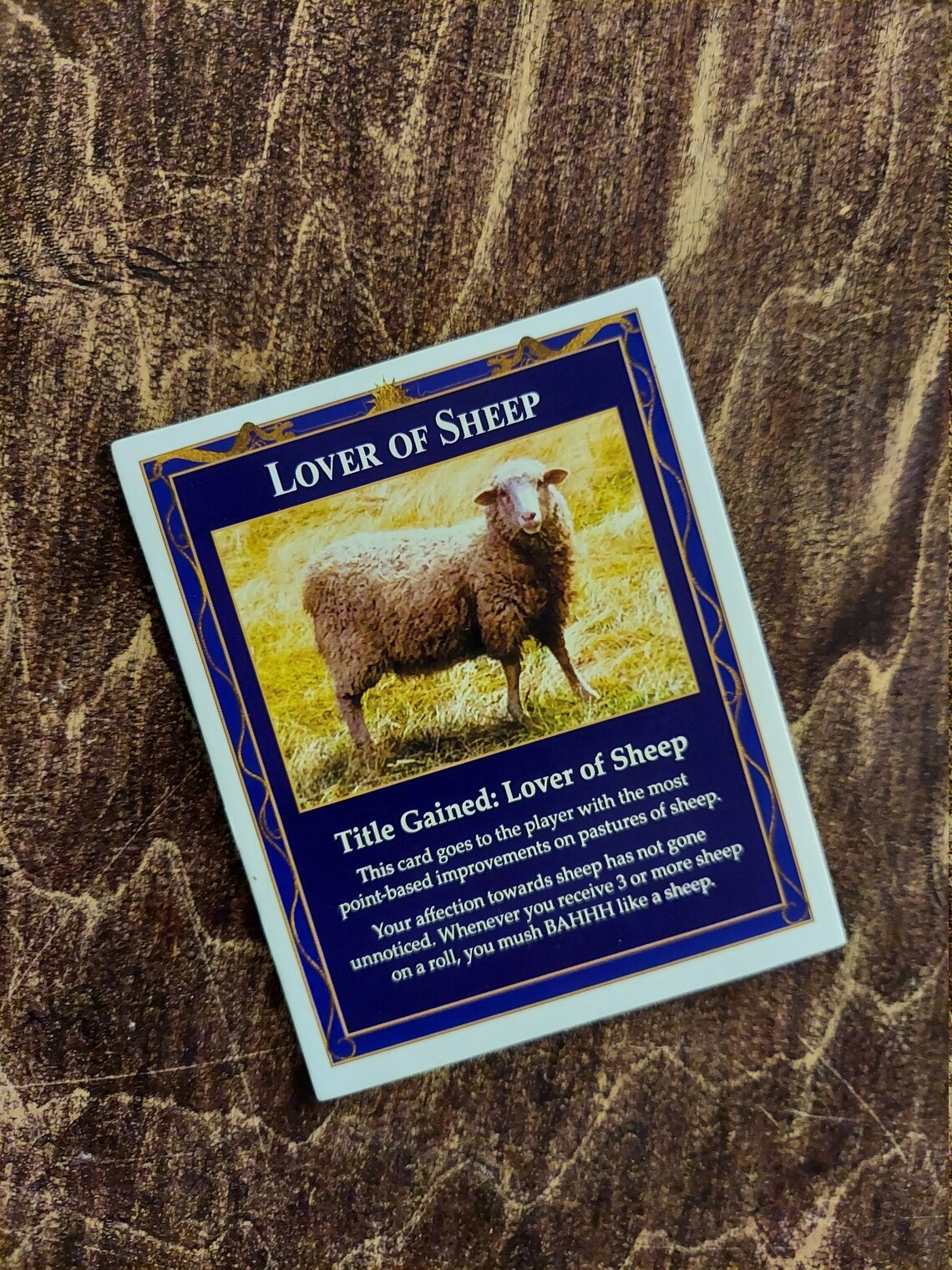 Lover of Sheep Title Gained Card compatible with Catan's | Etsy