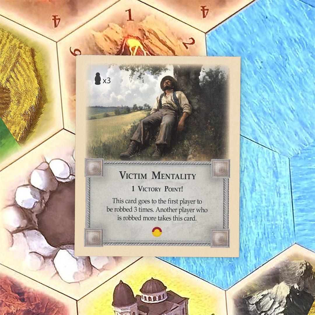 Victim Mentality Card Compatible With Catan's Settlers of Catan 5th ...