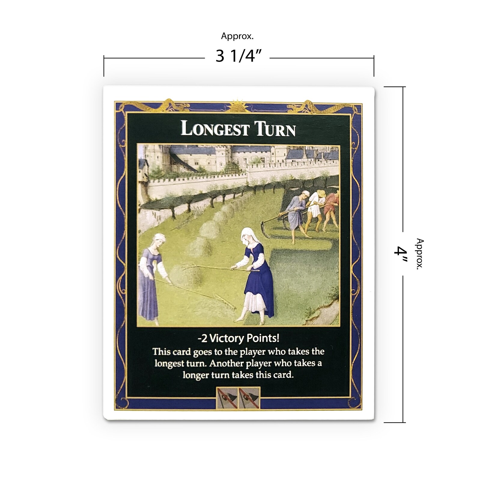 TTM Longest Turn Game Card Compatible With Catan's Settlers of Catan ...