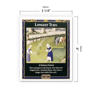 TTM Longest Turn Game Card Compatible With Catan's Settlers of Catan ...