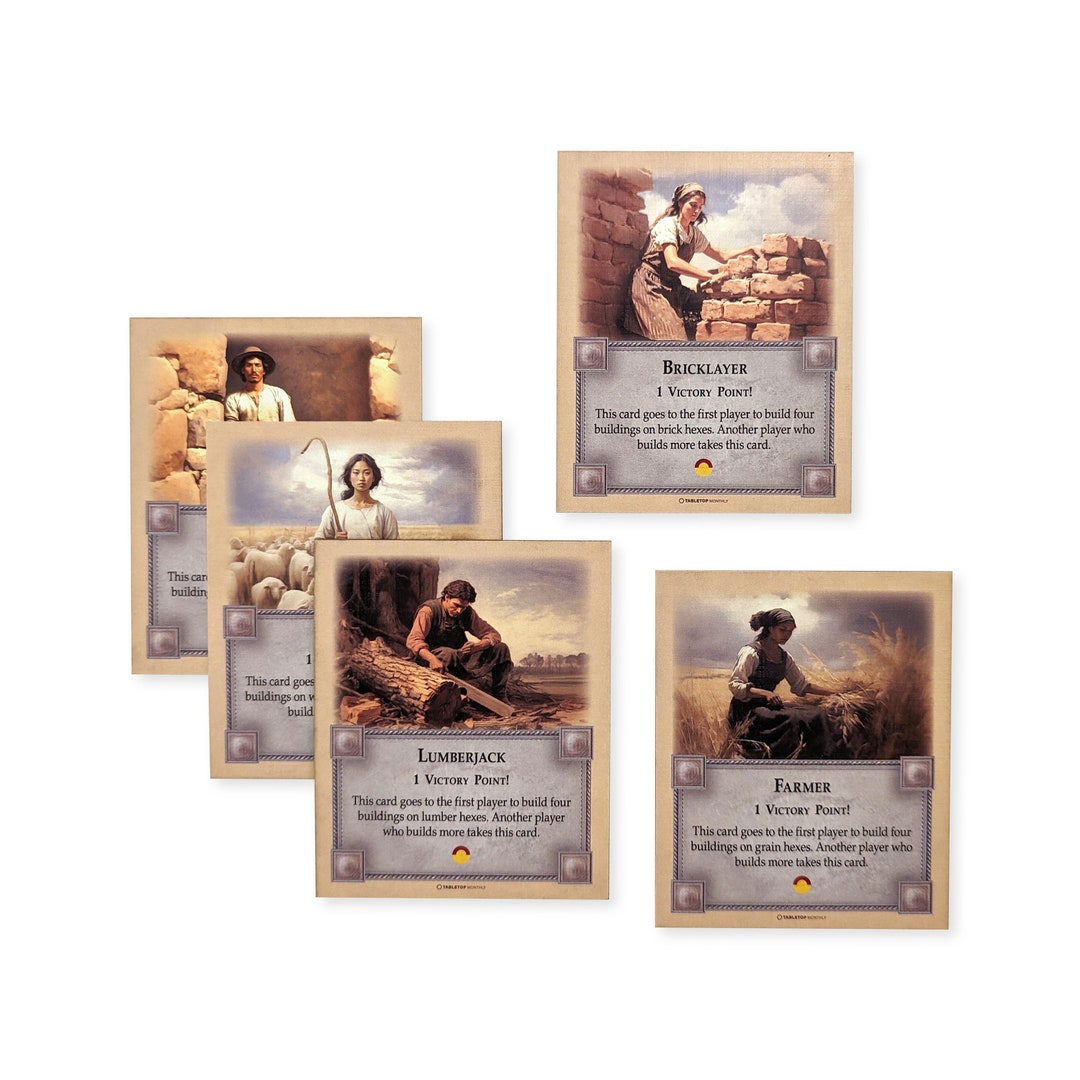 Profession Cards Scenario Compatible With Catan's Settlers of Catan 5th ...