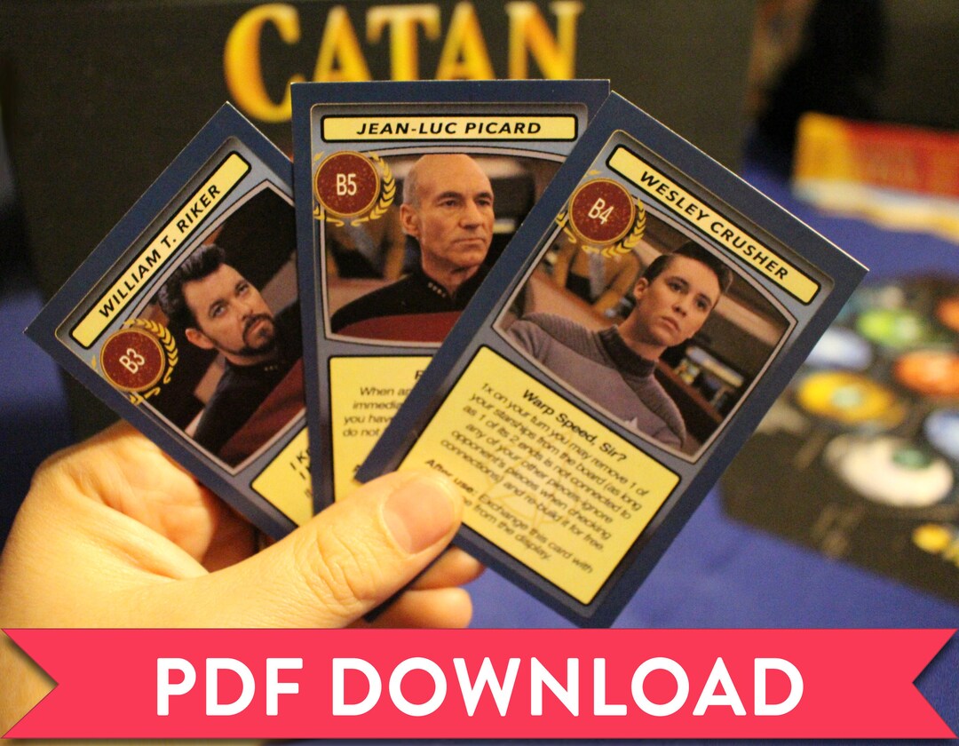 Star Trek TNG Character Cards - Unofficial the Next Generation ...
