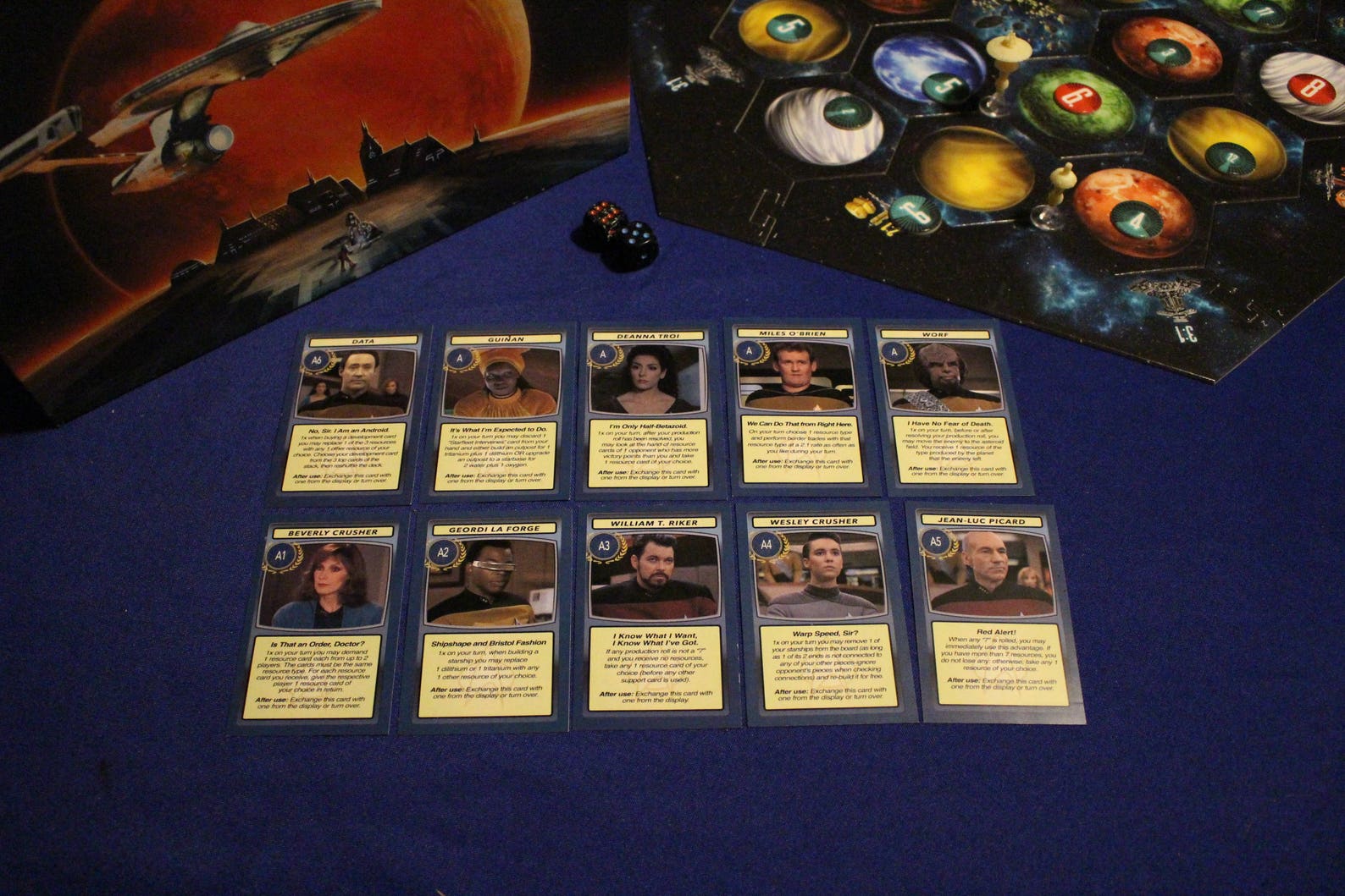 Star Trek TNG Character Cards Unofficial the Next Generation | Etsy