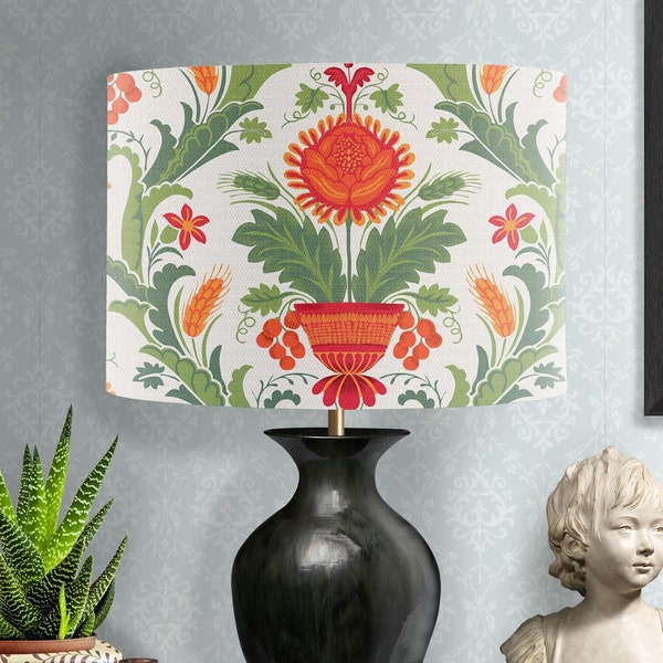 Green and Orange Lamp Shade - Etsy
