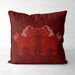 Red Foo Dogs Pillow Cover Red Chinese Throw Cushion Designer - Etsy