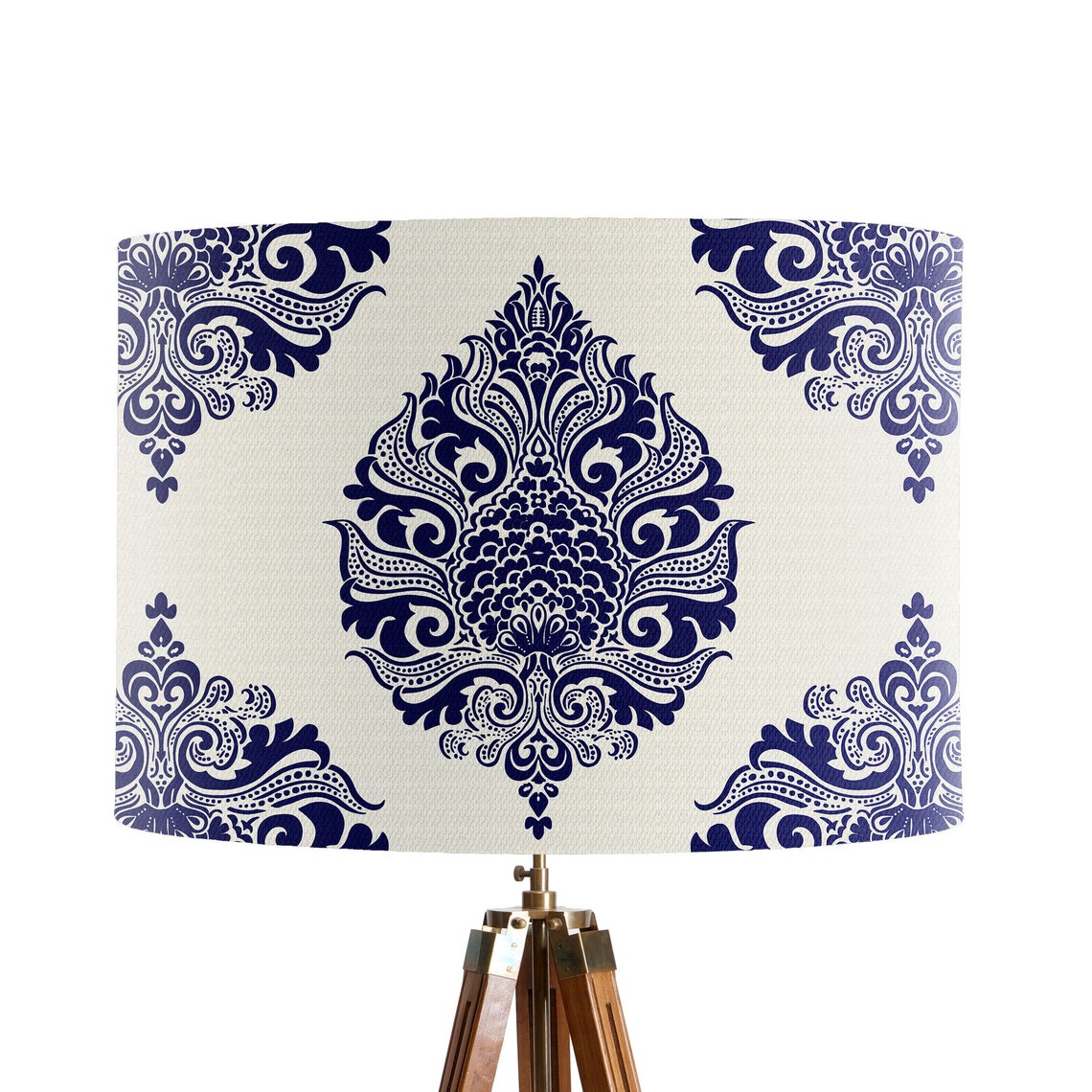 Blue and White Lamp Shade, Pendant Design Lampshade, Hamptons Style ...