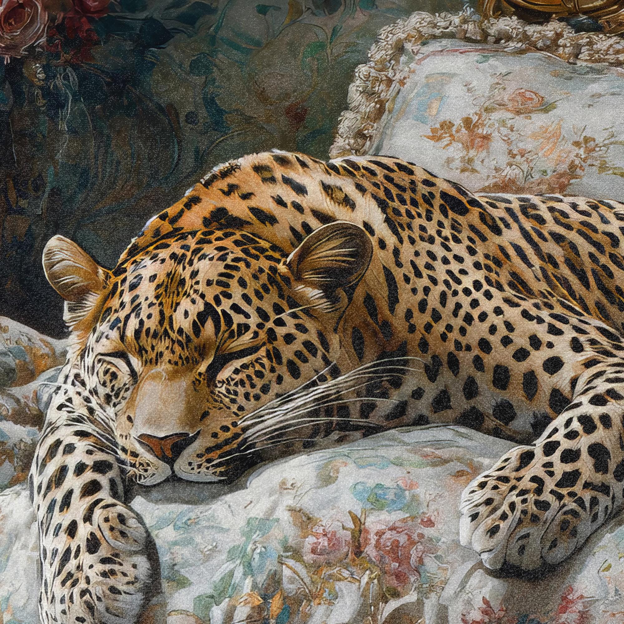 Glamorous Chic Leopard Luxury Velvet Fringed Pillow Cover, Gold Bedroom ...