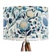 Modern Blue Floral Lampshade, Bold Contemporary Fresh Floral Design ...