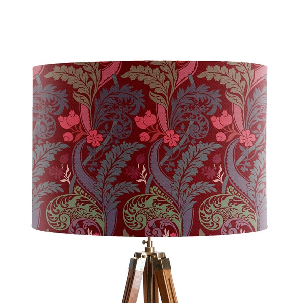 Red Lampshade - Etsy UK