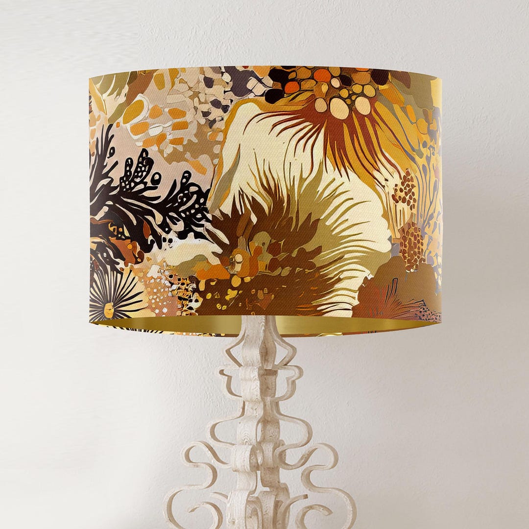 Earth Tones Lampshade, Desert Home Southwestern Style Handmade Printed ...