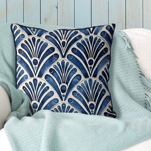 Hamptons Style Pillows, Blue and White Pillow Cover, Coastal Scatter ...