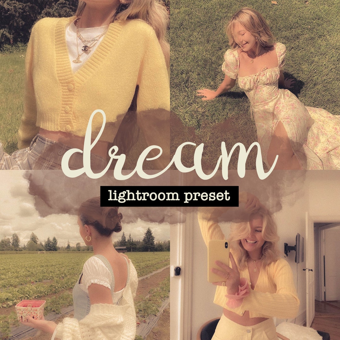 DREAM Lightroom Preset (mobile + Desktop) | Aesthetic Preset | Dreamy ...