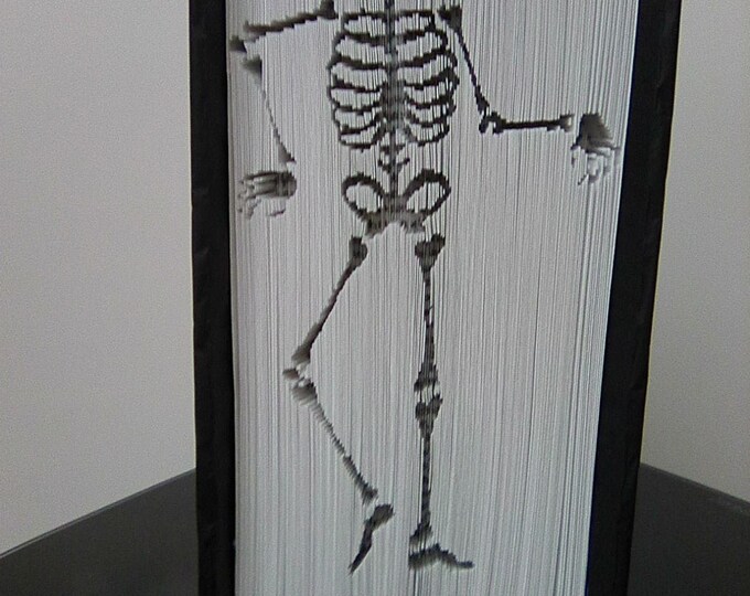 Skeleton Cut and Fold Book Fold Pattern - Etsy