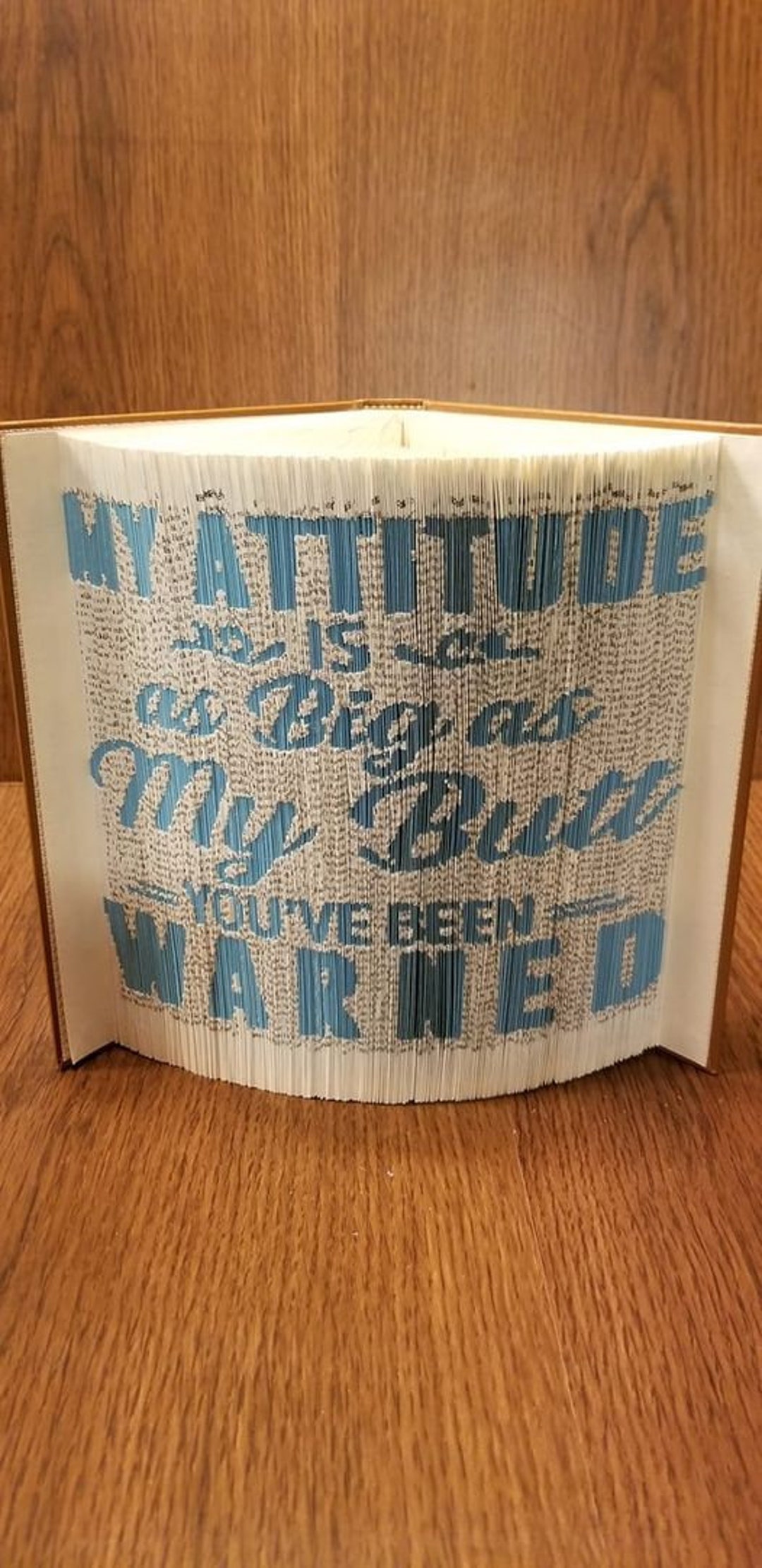 My Attitude is as Big Cut & Fold Pattern - Etsy