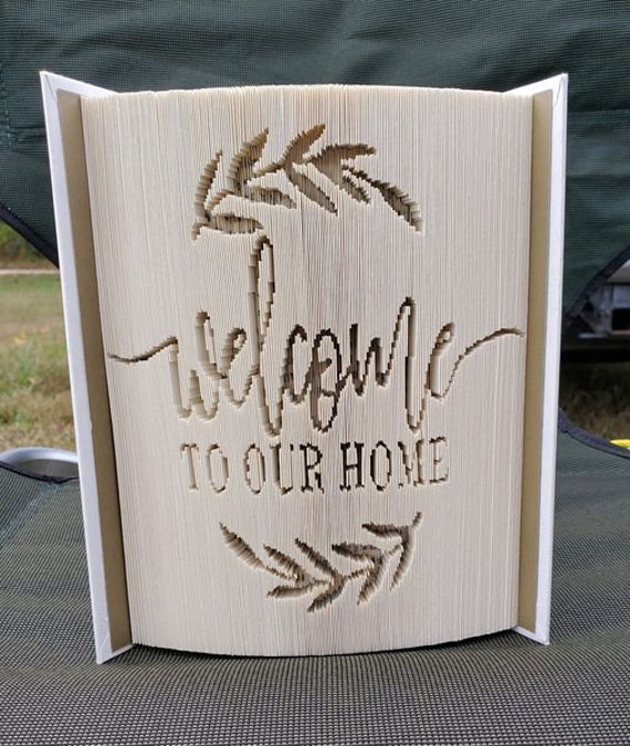 Welcome to Our Home Cut & Fold Pattern - Etsy