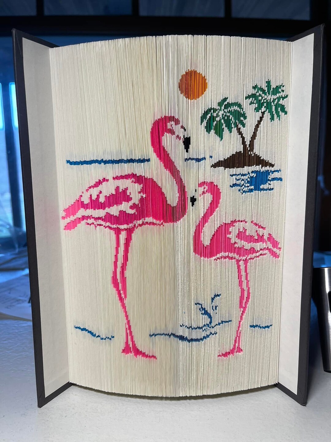 Flamingo Cut & Fold Book Folding Pattern - Etsy