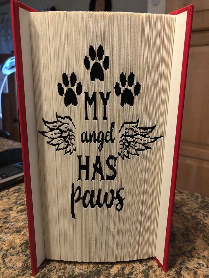 My Angel Has Paws Cut & Fold Pattern - Etsy