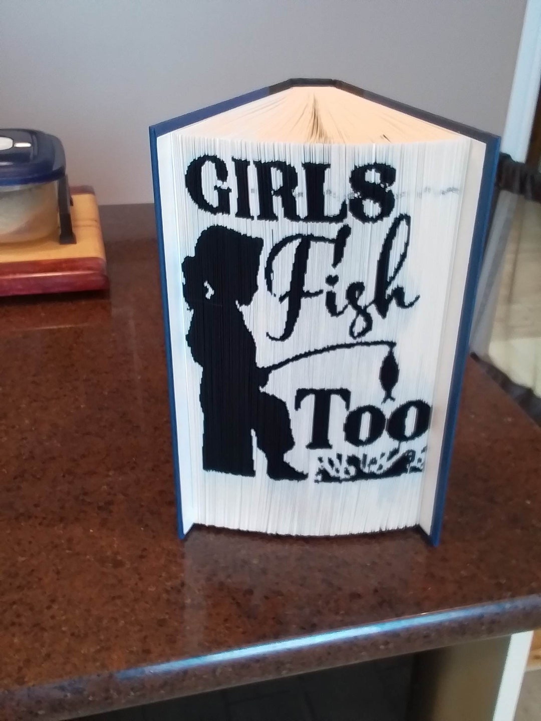 Girls Fish Too Cut and Fold Book Fold Patten - Etsy