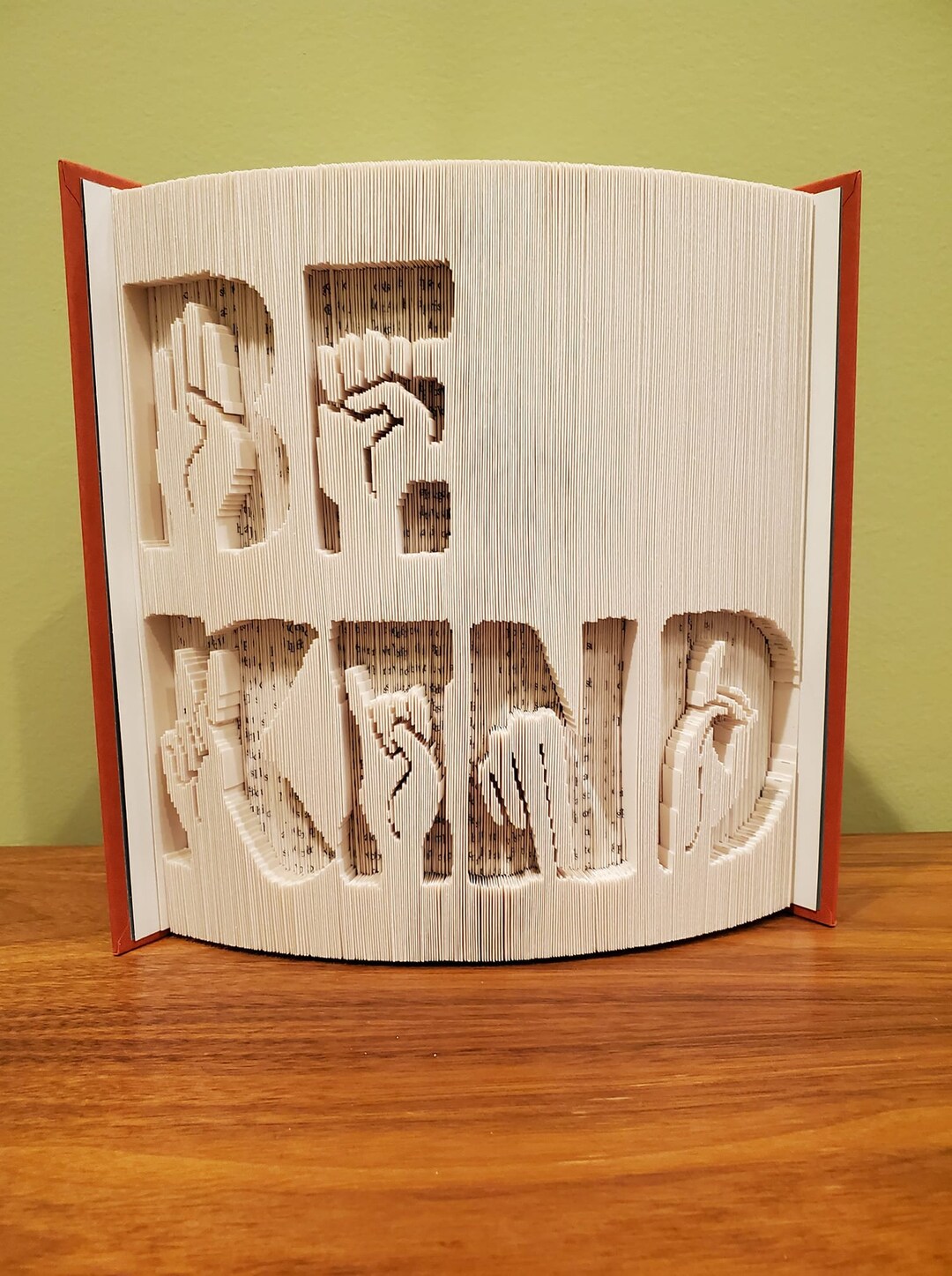 Be Kind Sign Language Cut and Fold Book Fold Pattern - Etsy