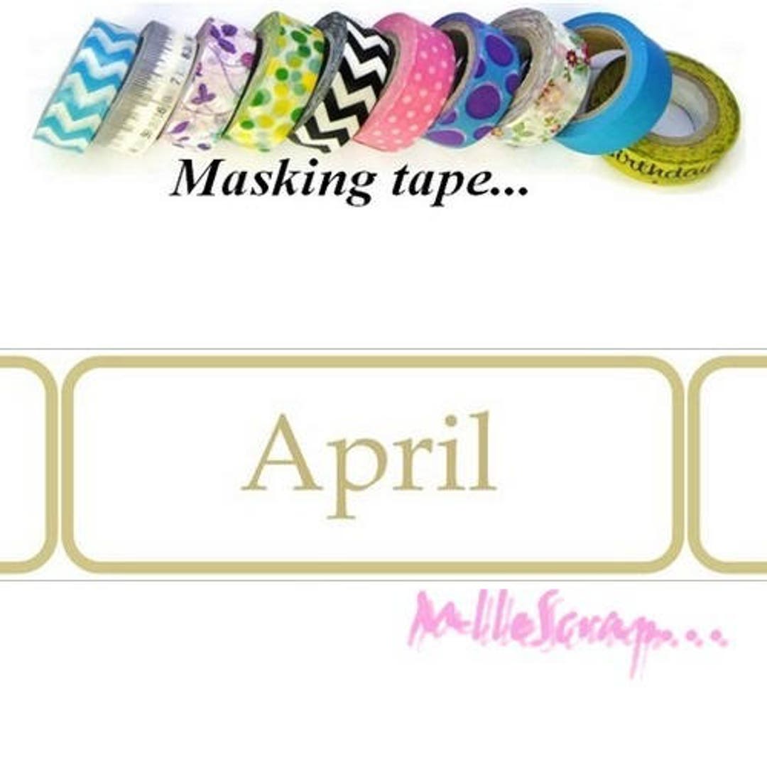 Washi Tape, the Months of the Year, Decorative Tape, Washi Tape ...