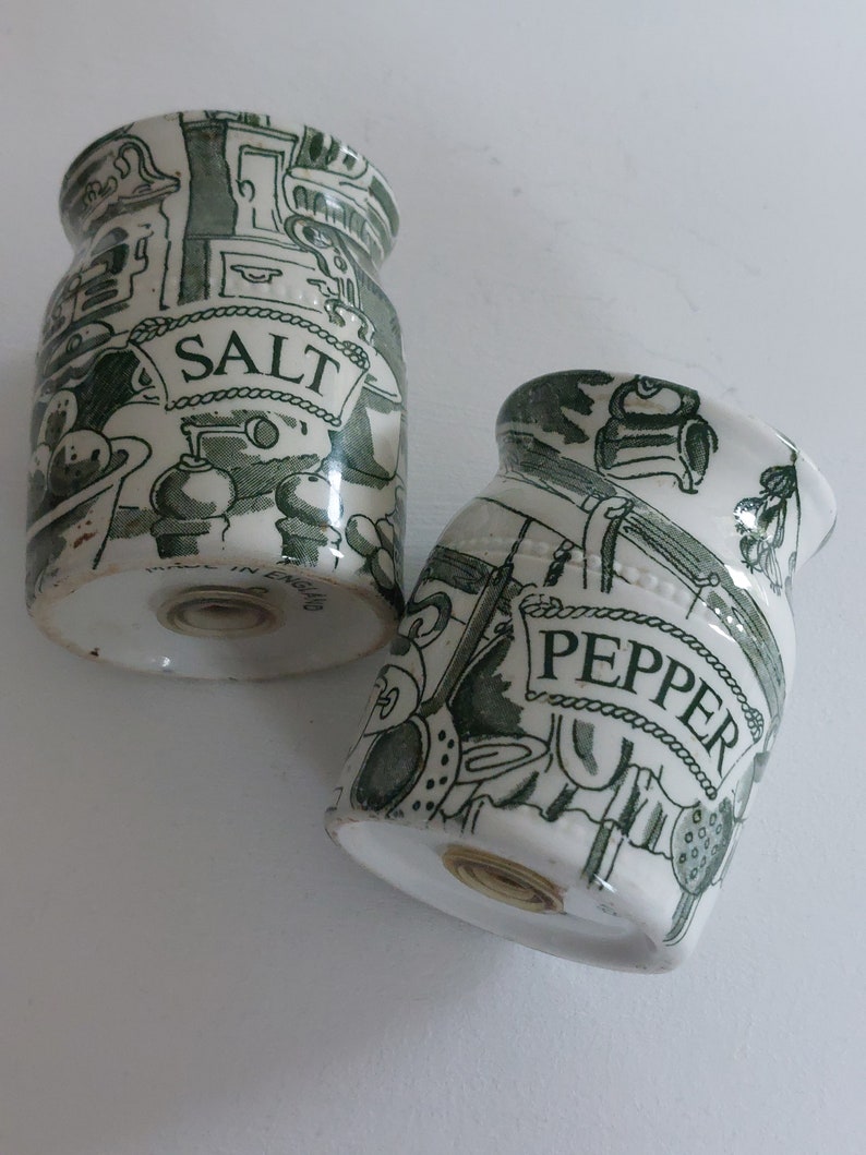 Rare Mathilda's Kitchen Burgess and Leigh Salt + Pepper Pots- Shakers ...