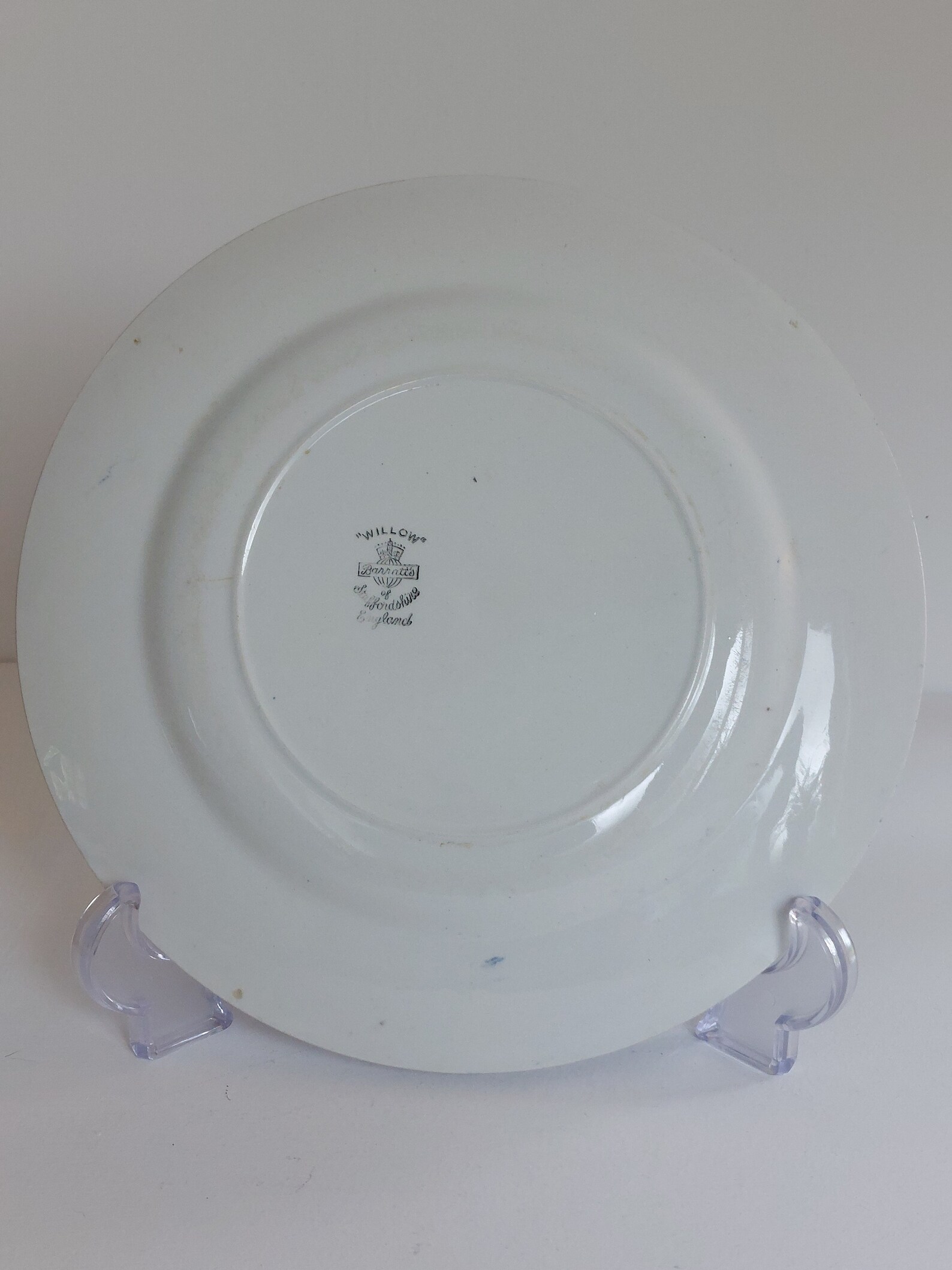 Vintage "barratts of Staffordshire" Pottery Willow Large 10" Dinner ...