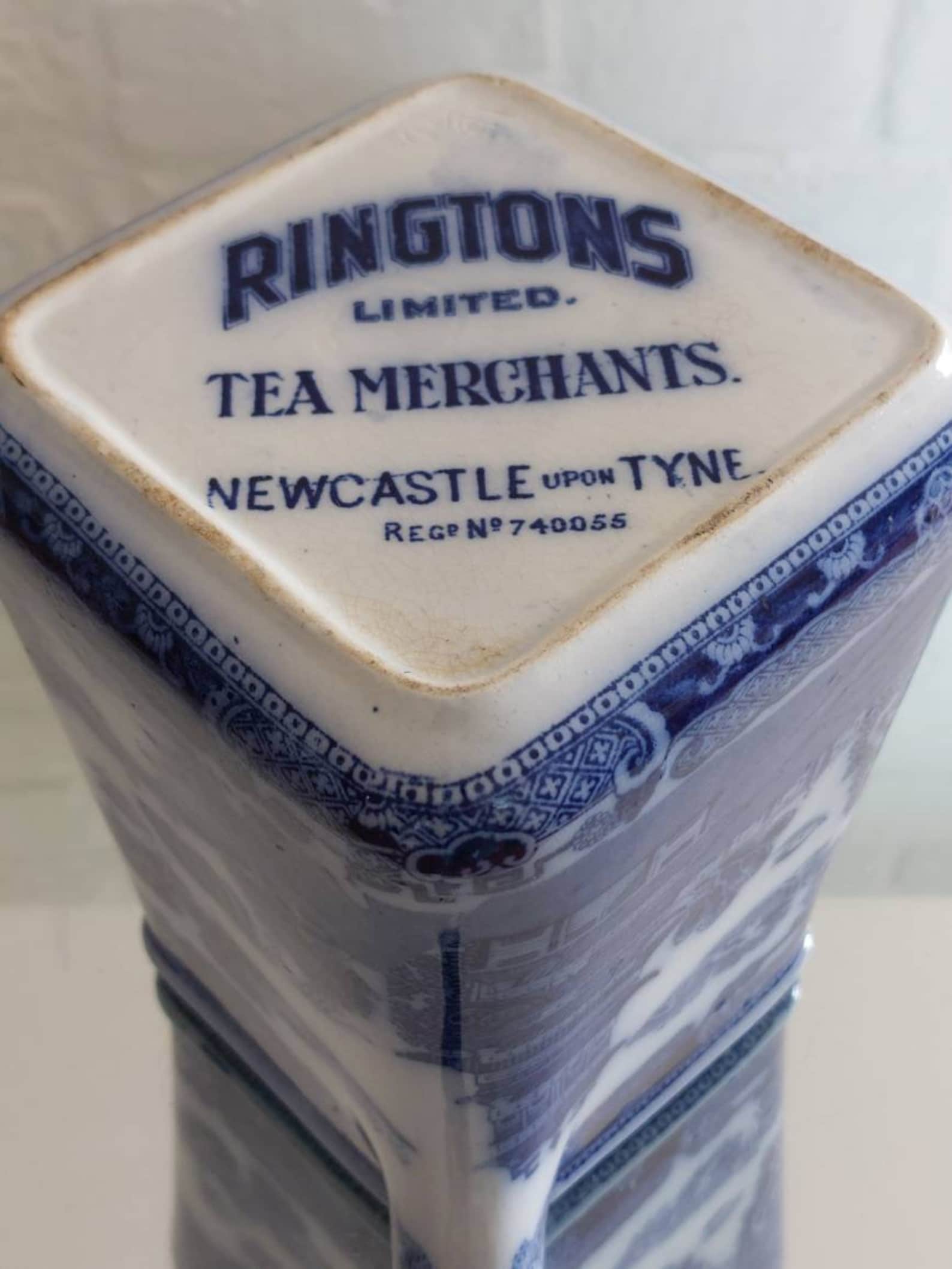 Rare Antique 1920's Original Ringtons Flow Blue Tea - Etsy UK