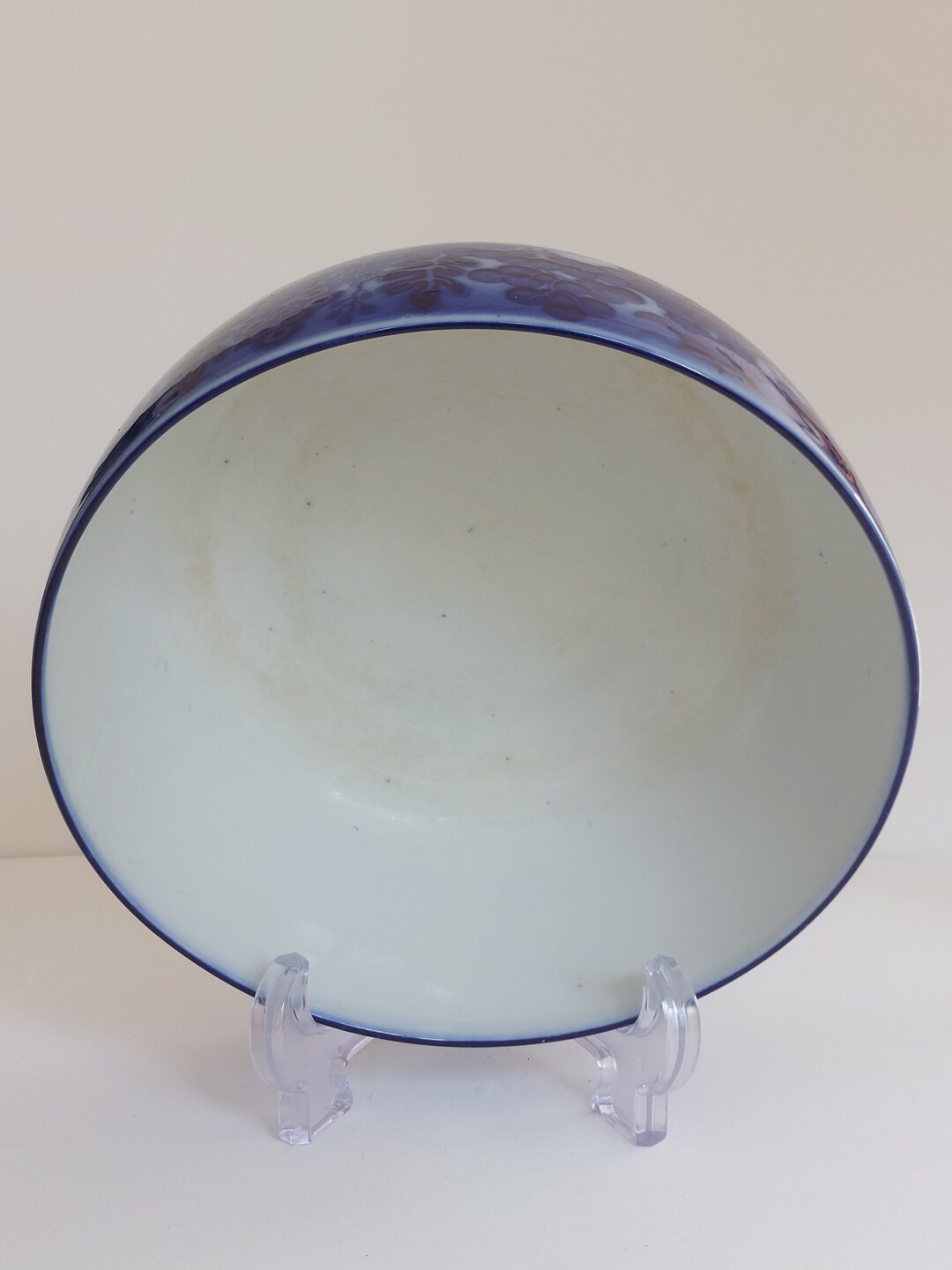 Rare Antique Doulton Burslem England "willow" Pattern Large Bowl C1910 ...