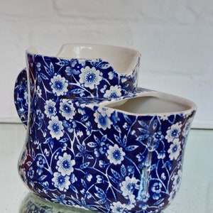 Rare Vintage Burleigh Cobalt Blue Calico Chintz Shaving Mug C1920 - Etsy