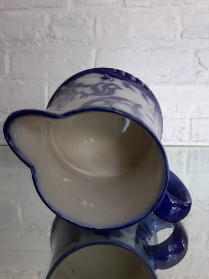 Rare Antique Doulton Burslem Flow Blue Willow Pattern 3 - Etsy UK