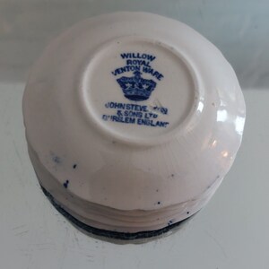 RARE Antique Willow Royal Venton Ware John Steventon & Sons Ltd 6 Teeny ...