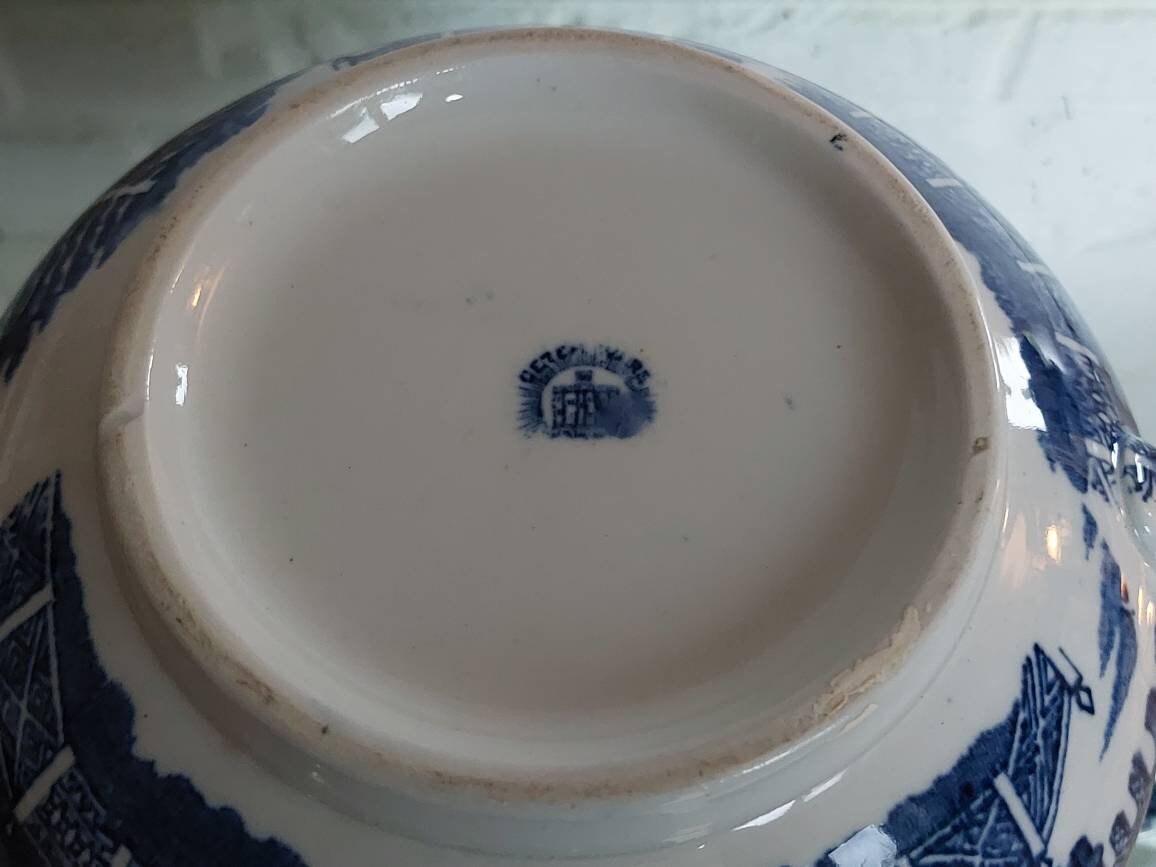 Rare Antique Maling cetem Ware Chamber Pot in | Etsy
