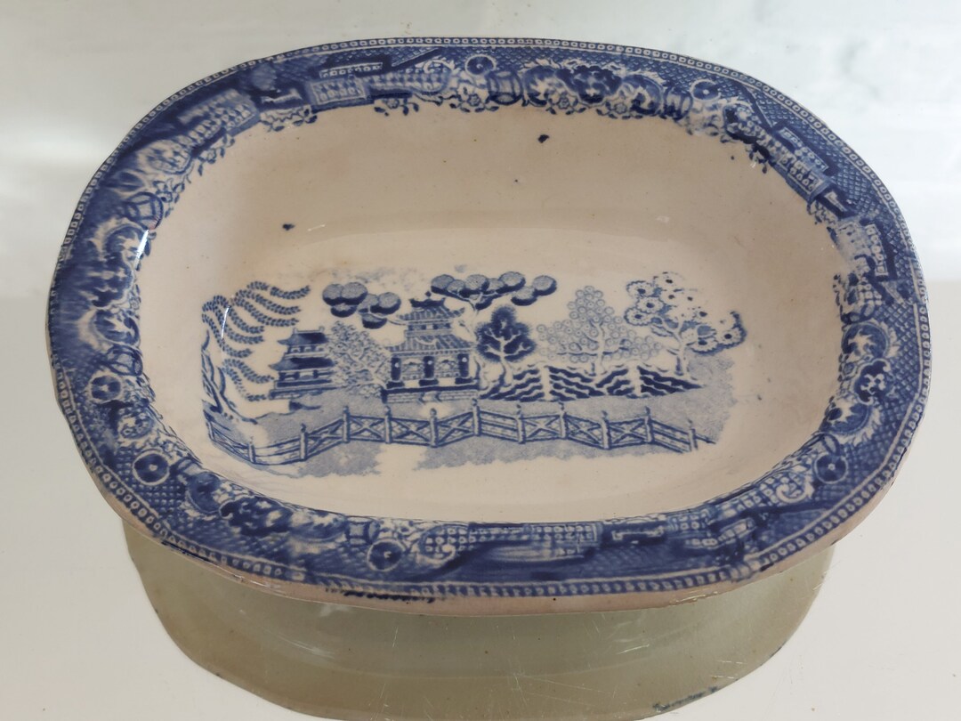 Rare Antique Willow Pattern Small Bowl- Dish C1800s - Etsy
