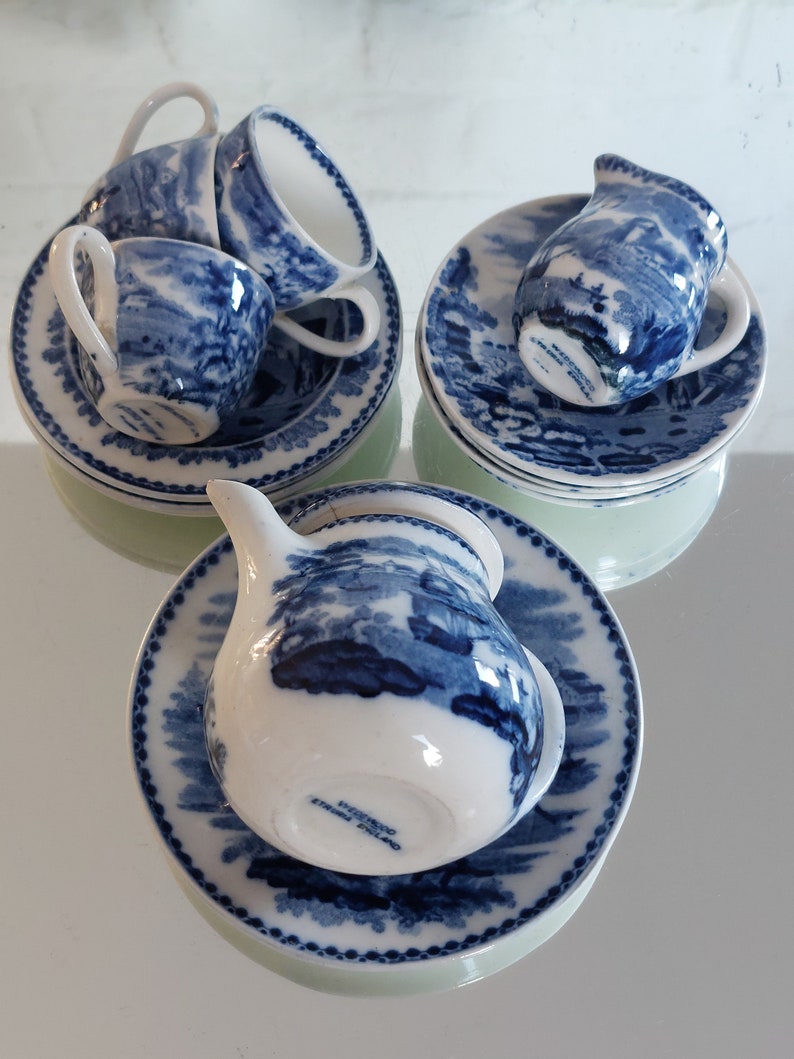 Rare Antique MINIATURE Wedgwood Etruria landscape - Etsy