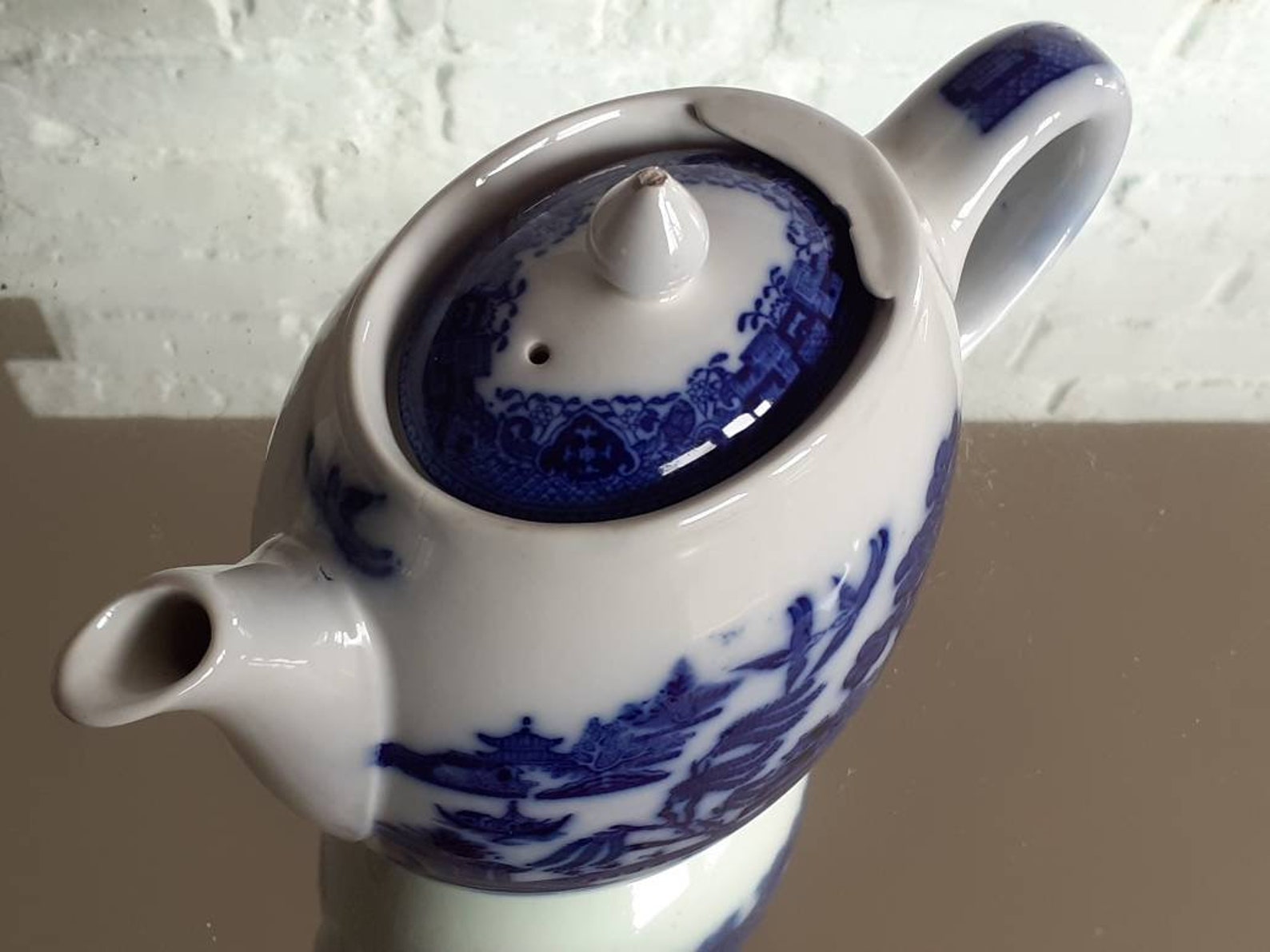 Royal Doulton Antique Blue Willow Pattern 7" Teapot C1840- 1900 - Etsy