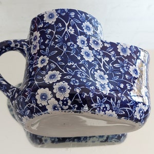 Rare Vintage Burleigh Cobalt Blue Calico Chintz Shaving Mug C1920 - Etsy