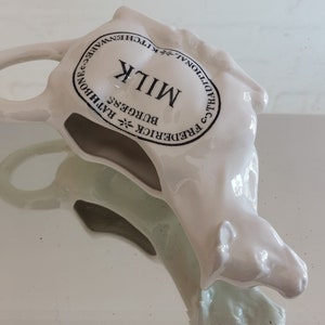 Frederick Rathbone Burgess Middleport White + Black Cow Milk Jug ...