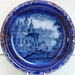 Large Antique Victorian Flow Blue Plate C1800s - Etsy