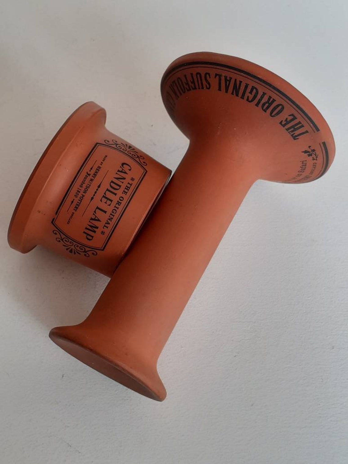 Henry Watson Pottery England Suffolk Pair of Candlestick | Etsy