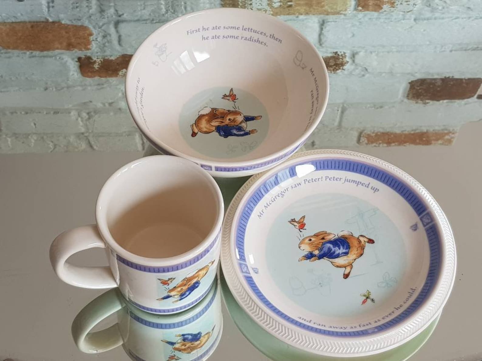 Wedgwood Peter Rabbit 3 Piece Set in Original Box Brand NEW | Etsy